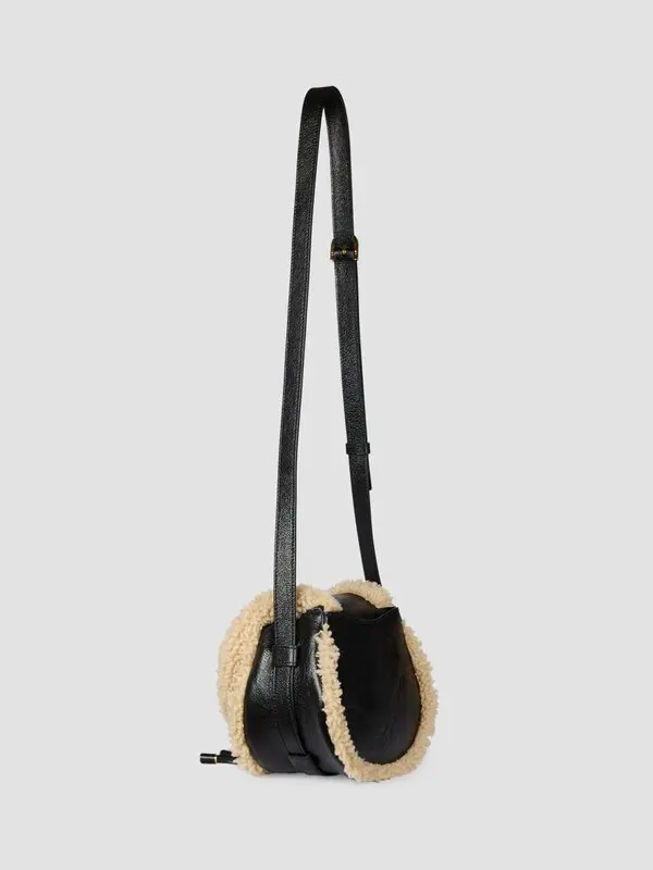 Chloé Marcie Small Shearling Crossbody Bag