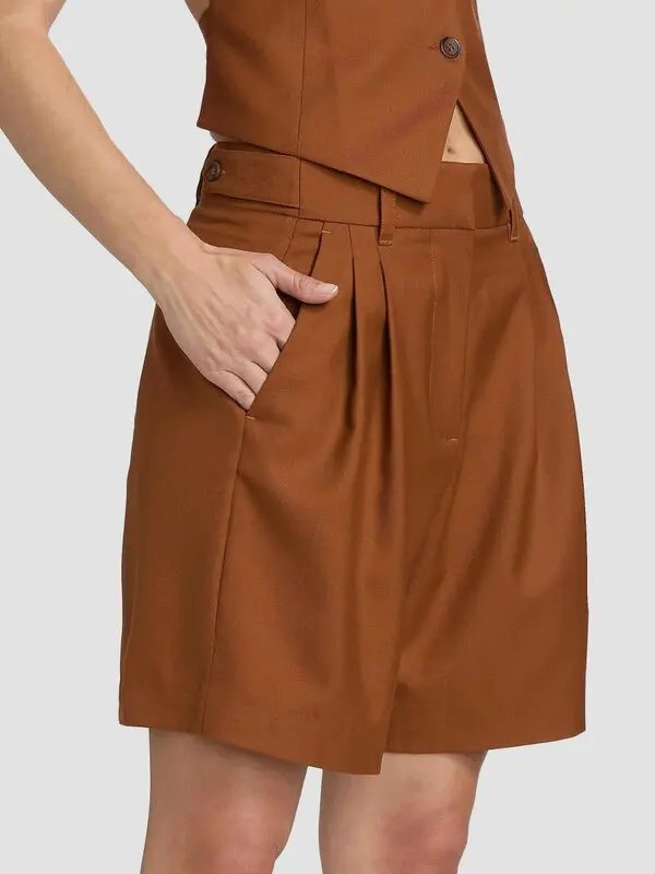 Ronny Kobo Andora Wool-blend Long Shorts