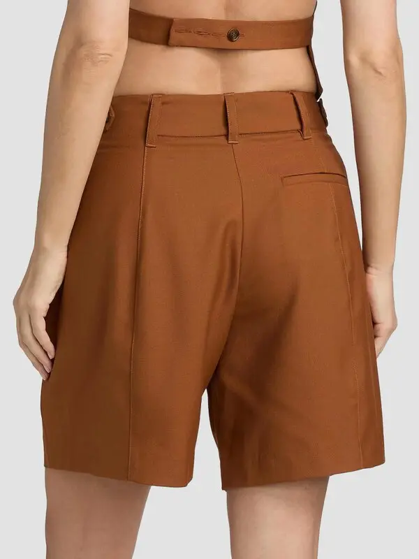 Ronny Kobo Andora Wool-blend Long Shorts