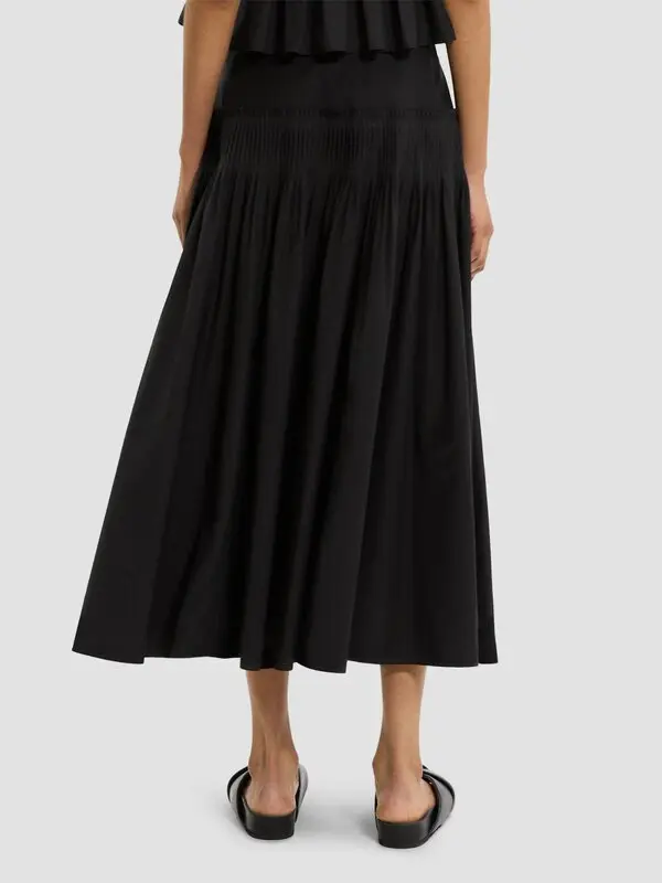 Theory Accordion Midi-skirt