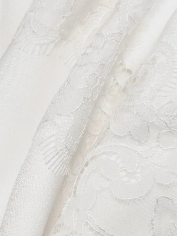 A.L.C. Alessia Asymmetric Lace-trimmed Dress