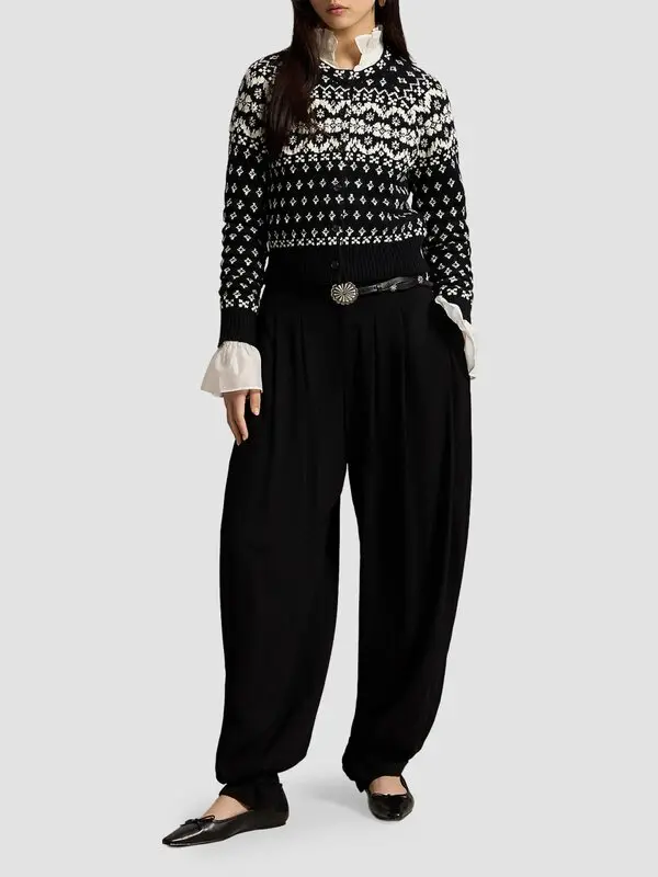 Polo Ralph Lauren Fair Isle-style Wool-blend Cardigan