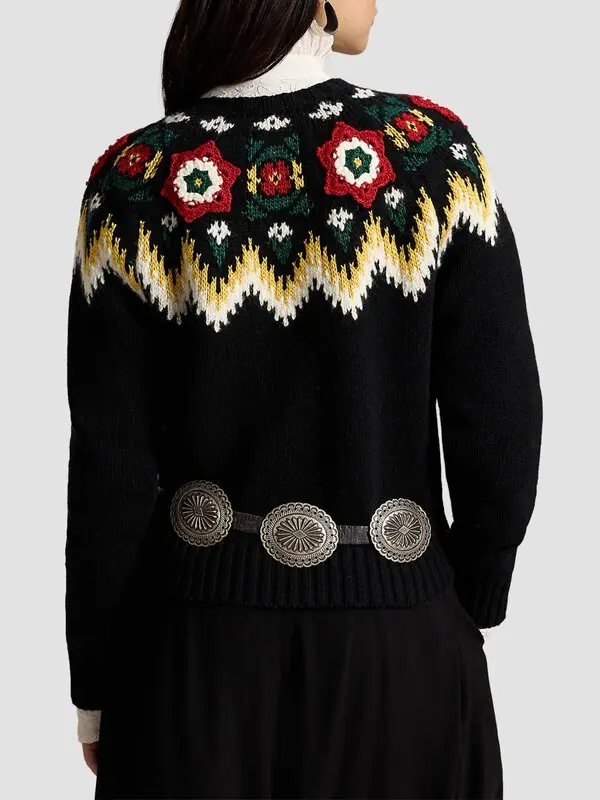 Polo Ralph Lauren Fair-isle-inspired Wool-cotton Sweater