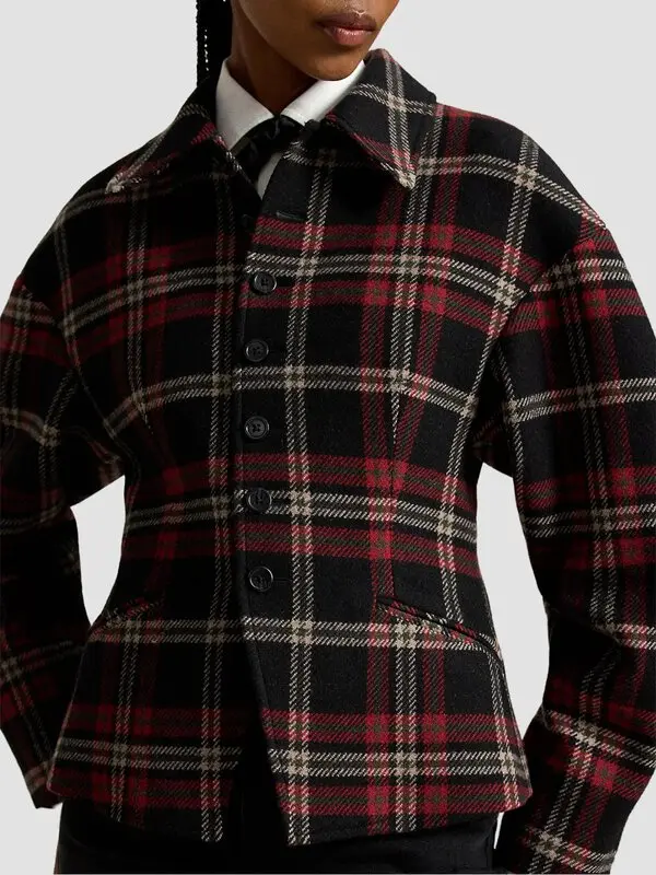 Polo Ralph Lauren Plaid Wool-blend Tweed Jacket