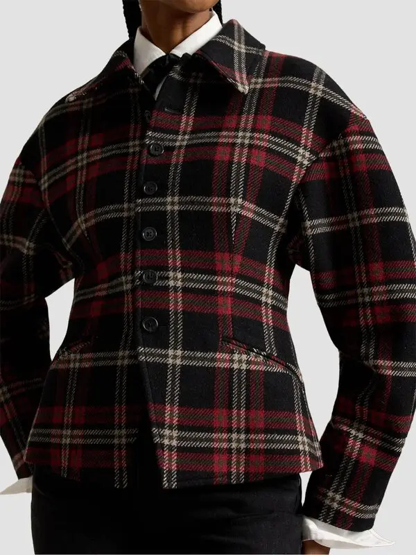 Polo Ralph Lauren Plaid Wool-blend Tweed Jacket