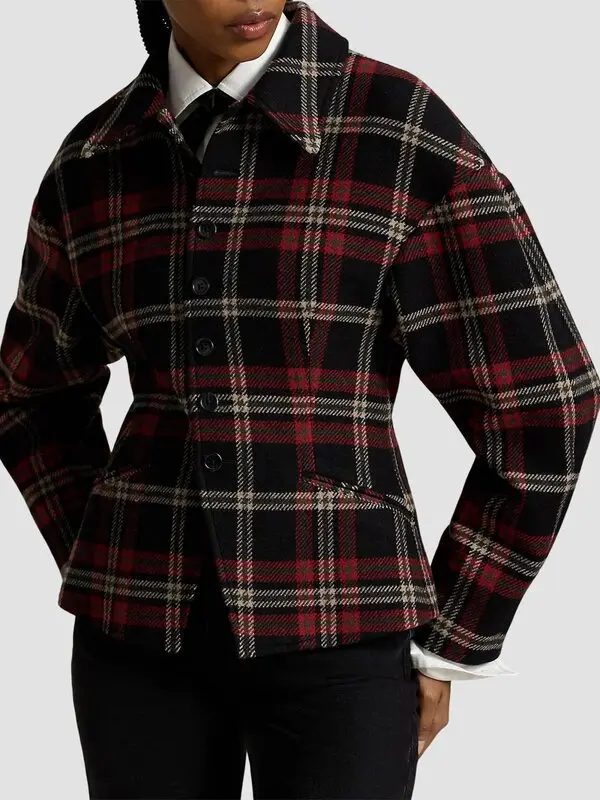 Polo Ralph Lauren Plaid Wool-blend Tweed Jacket