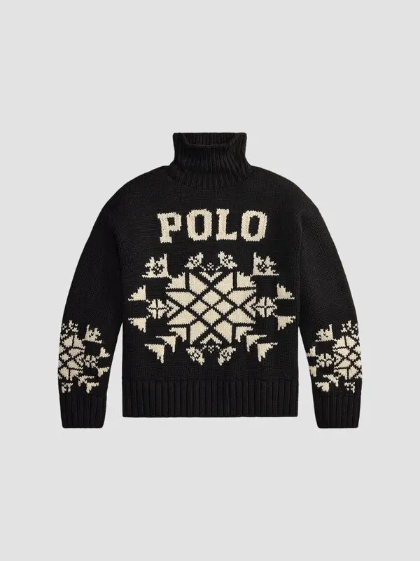 Polo Ralph Lauren Snowflake Turtleneck Wool-blend Sweater