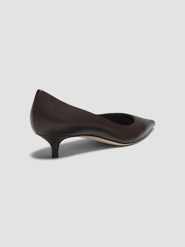 JIMMY CHOO Amelia 35mm Leather Pumps - Chocolate