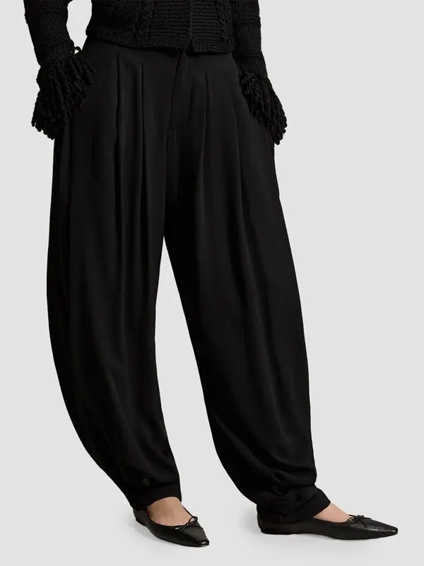 Polo Ralph Lauren Pleated Crepe Jodhpur Pants