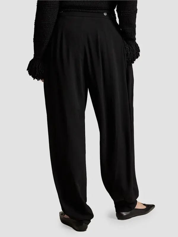 Polo Ralph Lauren Pleated Crepe Jodhpur Pants