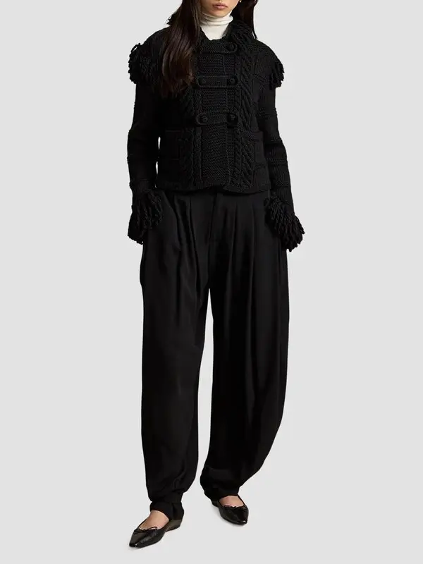 Polo Ralph Lauren Pleated Crepe Jodhpur Pants