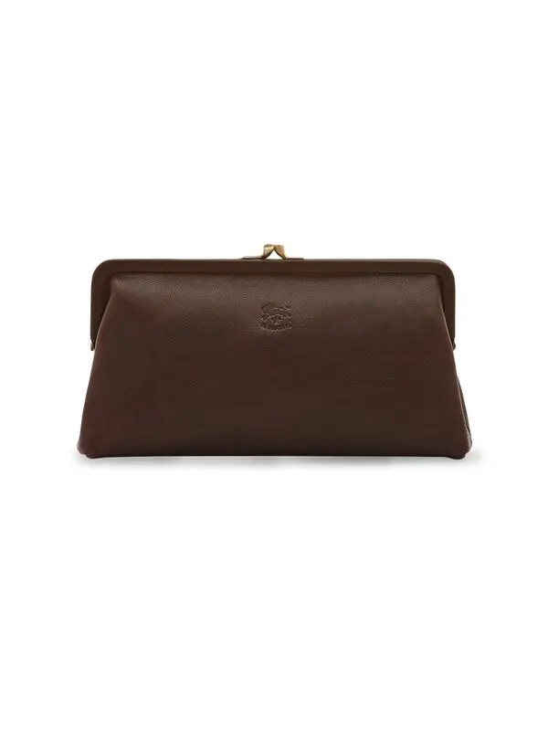 Il Bisonte Manuela Leather Clutch