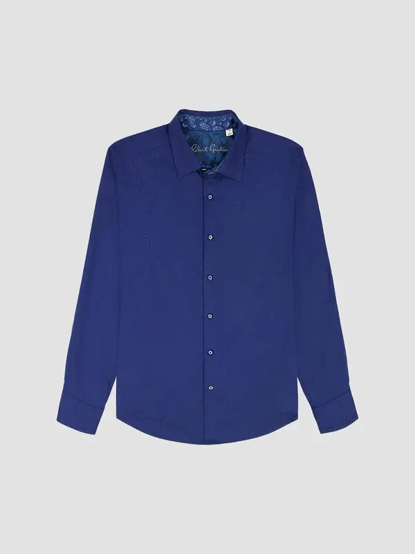 Robert Graham Hudson Paisley Jacquard Stretch-cotton Shirt