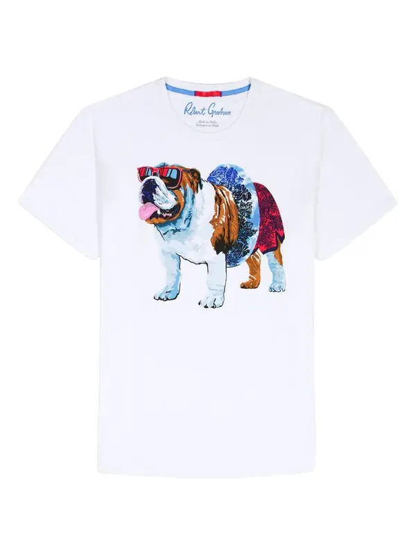 Robert Graham Pool Day Graham Graphic Cotton T-shirt