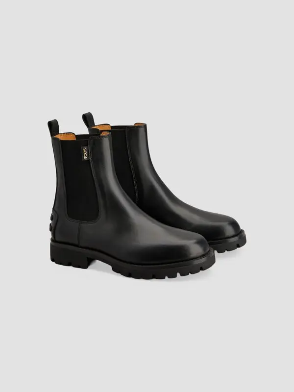 TOD'S 30mm Leather Ankle Boots