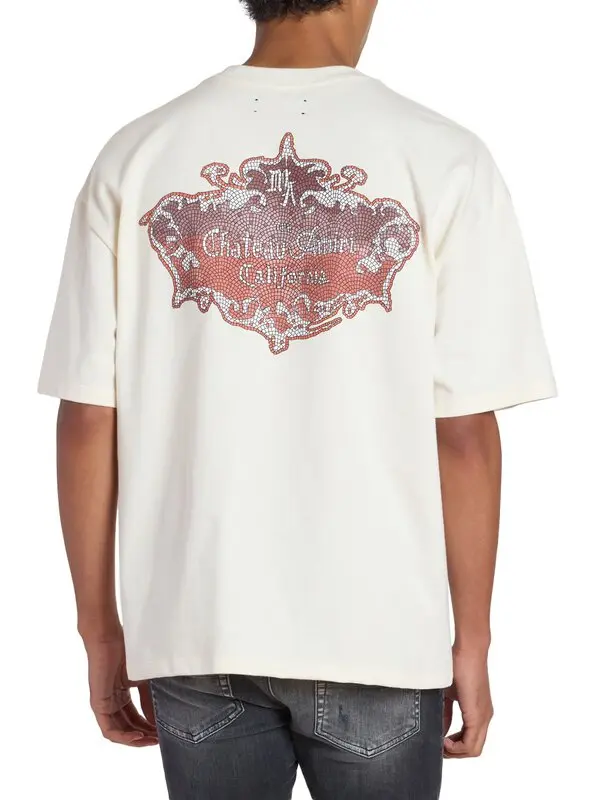 Amiri Chateau Crest Logo Oversized T-shirt