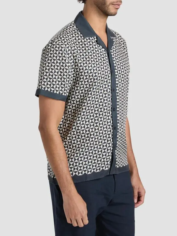 Onia Geometric Print Vacation Shirt