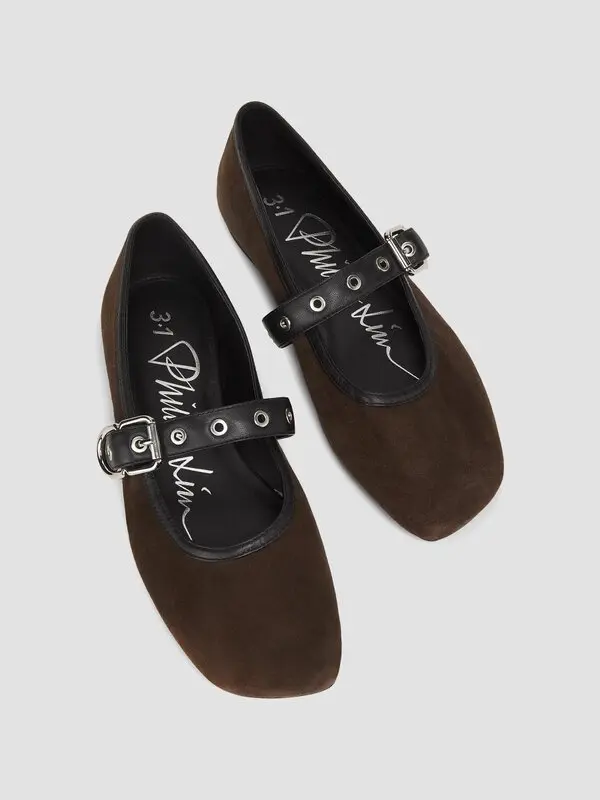 3.1 Phillip Lim Id Suede Mary Janes