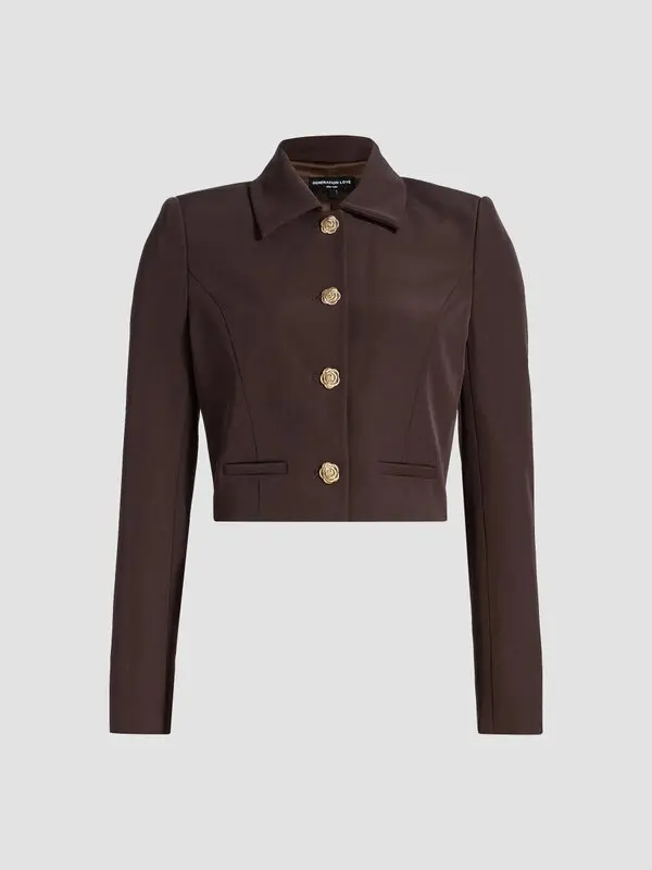 Generation Love Oliver Stretch Crepe Cropped Blazer