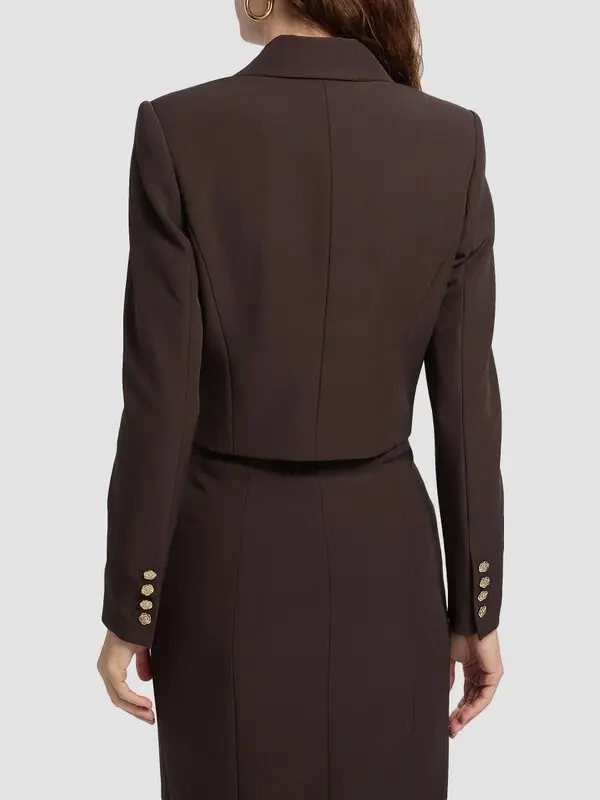 Generation Love Oliver Stretch Crepe Cropped Blazer