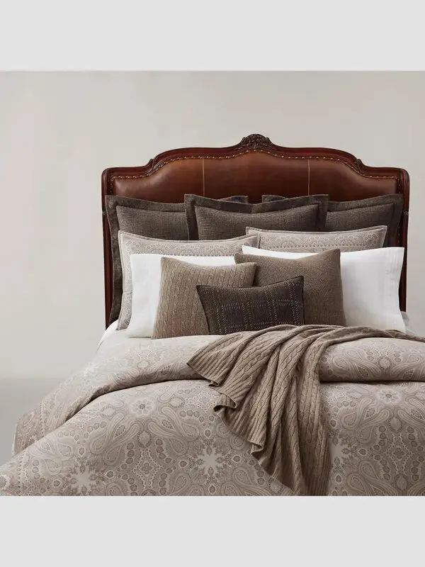 Ralph Lauren Beaumont Paisley Cotton Sateen Duvet Cover & Sham Collection - True Stone