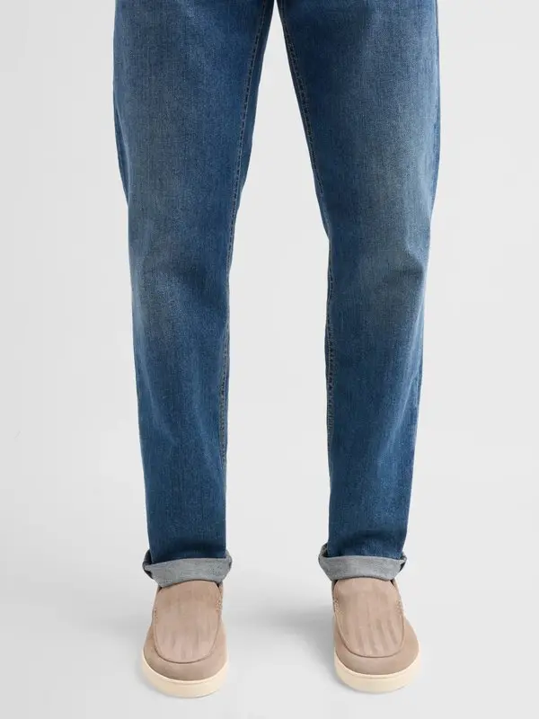 Brunello Cucinelli Suede Slip-on Low-top Sneakers