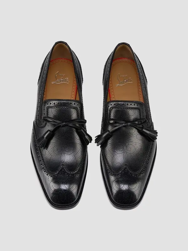 CHRISTIAN LOUBOUTIN Grave Moc Leather Loafers