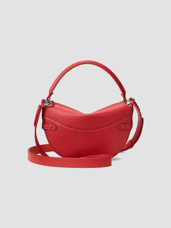 Ralph Lauren Mini Leather Crossbody Bag - Hot Pepper
