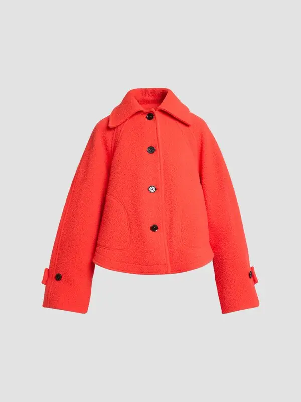 Proenza Schouler Clarice Casentino Virgin Wool-blend Jacket - Flame