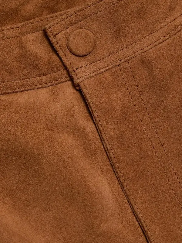 Ba&sh Massia Suede Midi-skirt