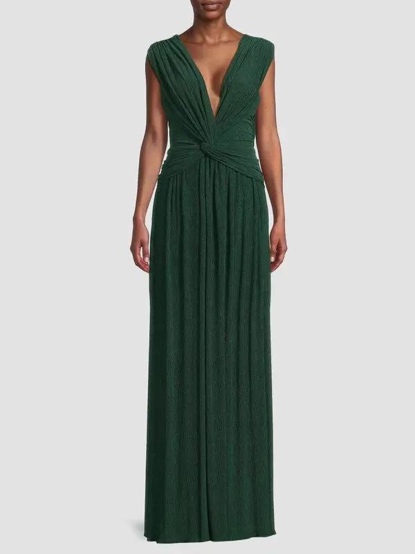 Black Halo Eliora Ruched Gown