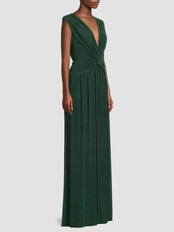 Black Halo Eliora Ruched Gown