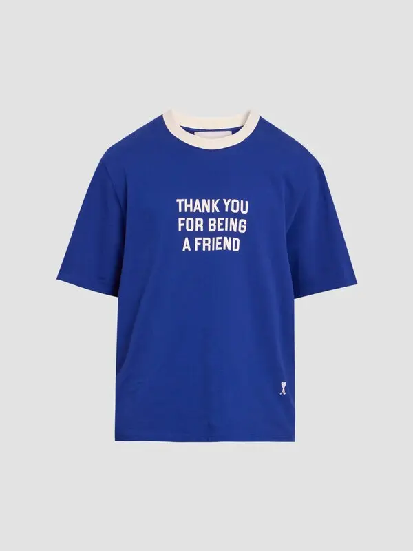 AMI Paris Thank You For Being A Friend Boxy T-shirt