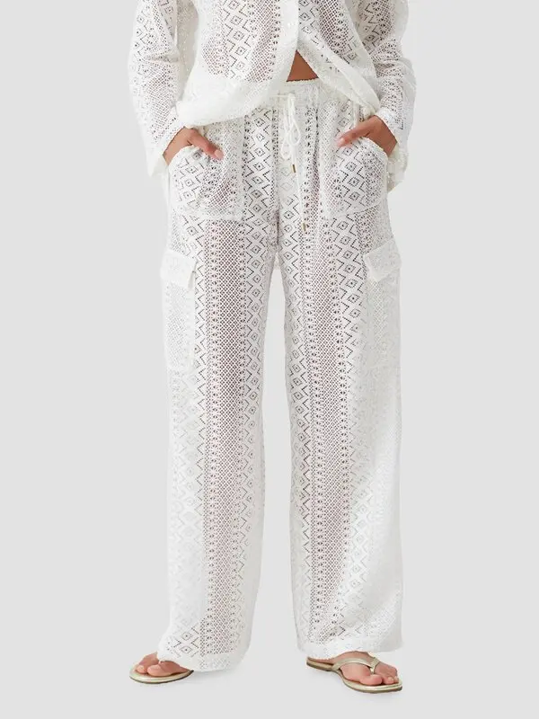 Melissa Odabash Odette Crochet Cover-up Pants