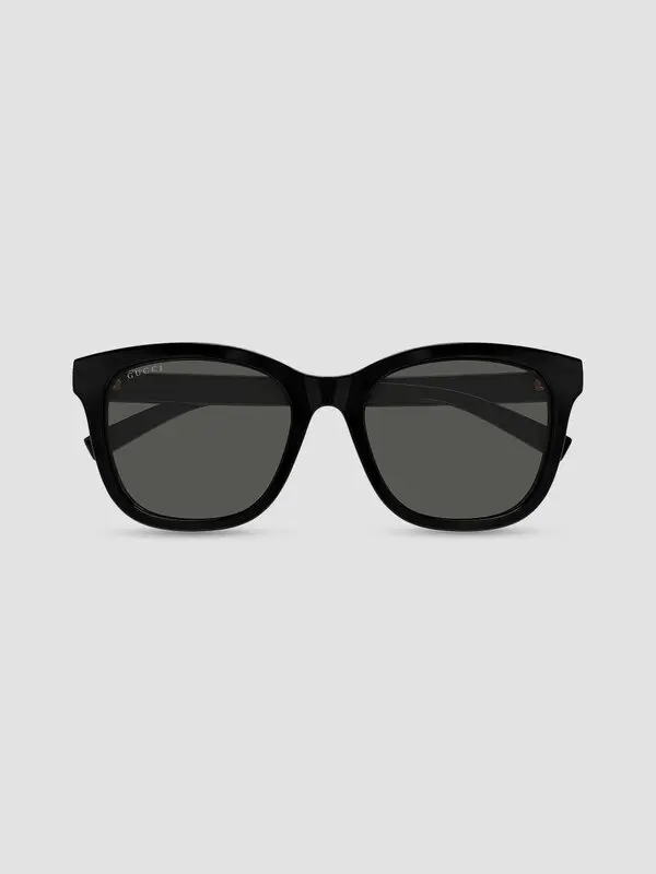 Gucci Lines 55mm Square Sunglasses