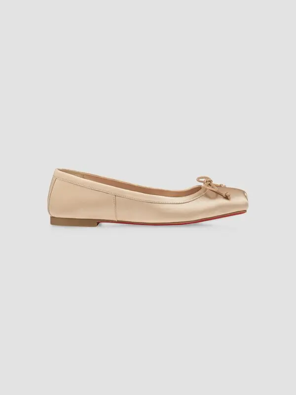 CHRISTIAN LOUBOUTIN Mamadrague Satin Ballerina Flats