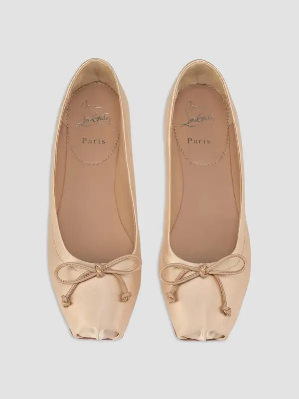 CHRISTIAN LOUBOUTIN Mamadrague Satin Ballerina Flats