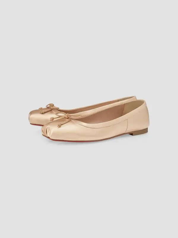CHRISTIAN LOUBOUTIN Mamadrague Satin Ballerina Flats