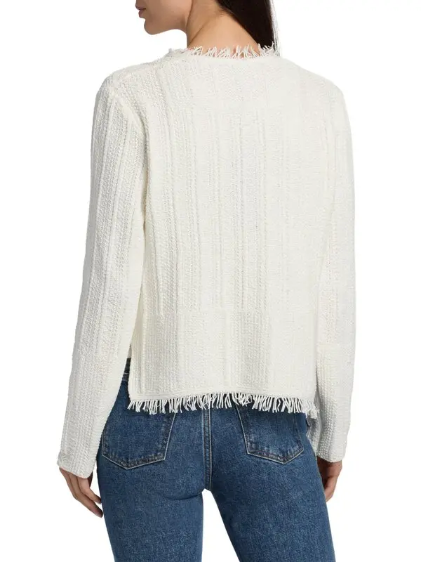 Kobi Halperin Marlee Distressed Textured Knit Sweater