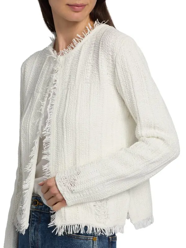 Kobi Halperin Marlee Distressed Textured Knit Sweater