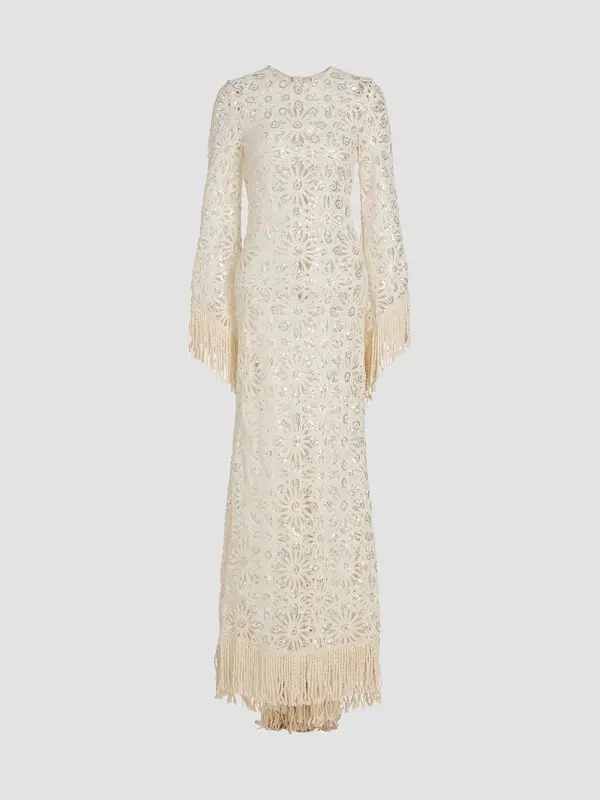BRONX BANCO Mia Crocheted Maxi Dress