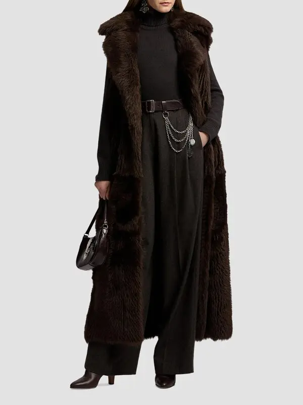 Ralph Lauren Carinne Lamb-shearling Vest