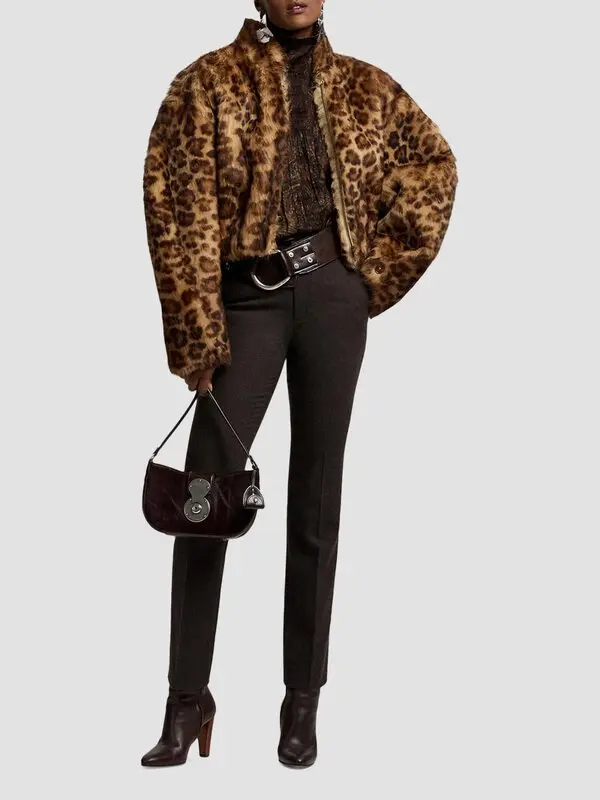 Ralph Lauren Balvin Leopard-print Shearling Coat
