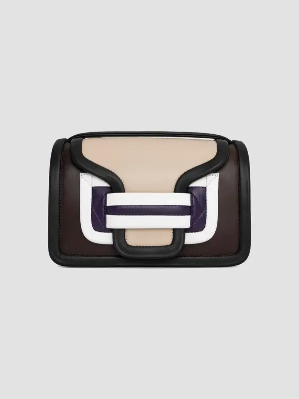 Pierre Hardy Alpha Colorblocked Leather Crossbody Bag