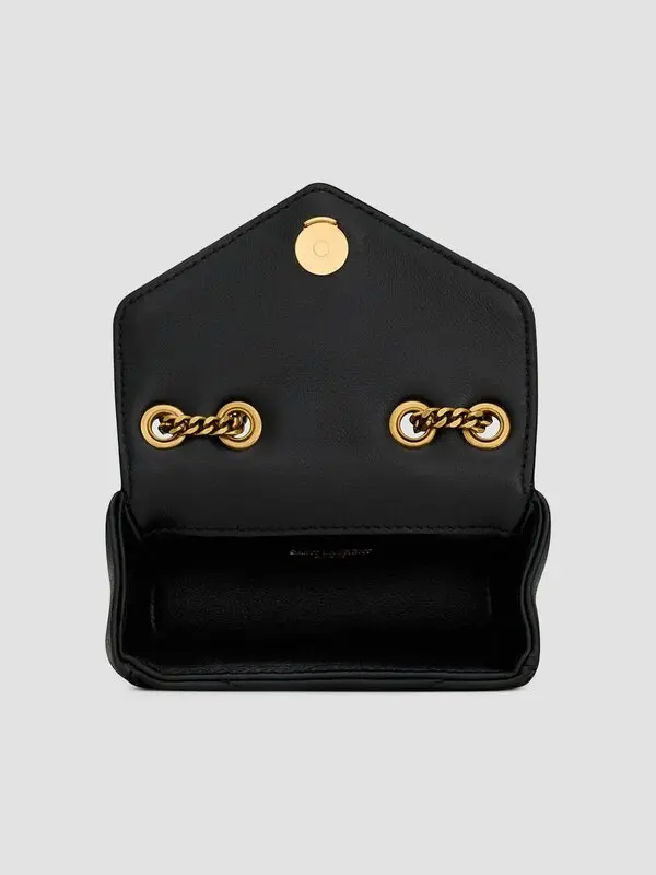 Saint Laurent Loulou Micro Shoulder Bag - Black
