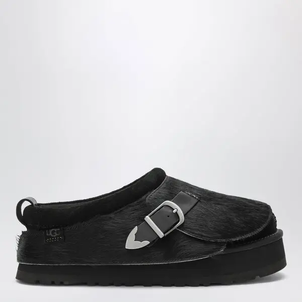 UGG Tazz Western Pony Hair Moccasins - Black