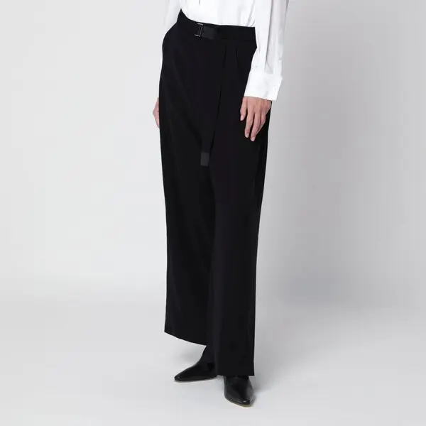 Sacai Wide-leg Belted Trousers