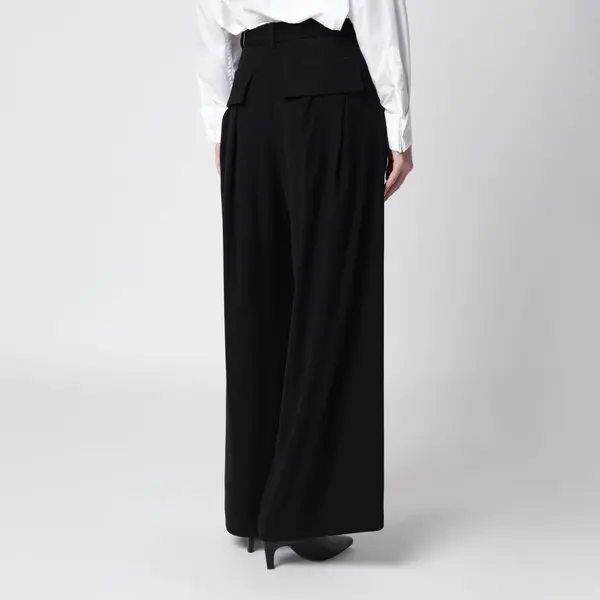 Sacai Wide-leg Belted Trousers