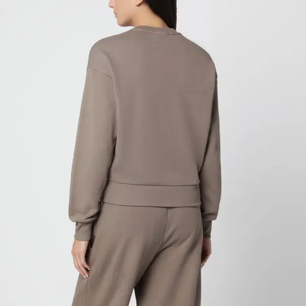 PARAJUMPERS Slate Mud Cotton Crew-neck Sweatshirt