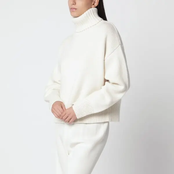 Extreme Cashmere Cream Cashmere Xtra Crop Sweater - White